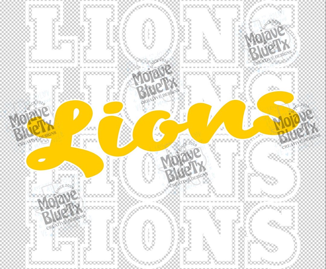Lions (gold) | Digital PNG | Sublimation Design | Instant Download - Etsy
