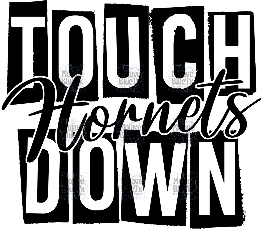 Touchdown Hornets (transparent Background) | Digital PNG | Sublimation ...