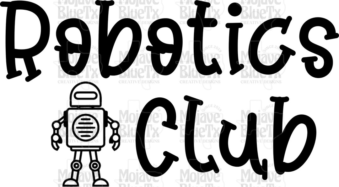 Robotics Club Digital PNG Sublimation Design Instant Download - Etsy