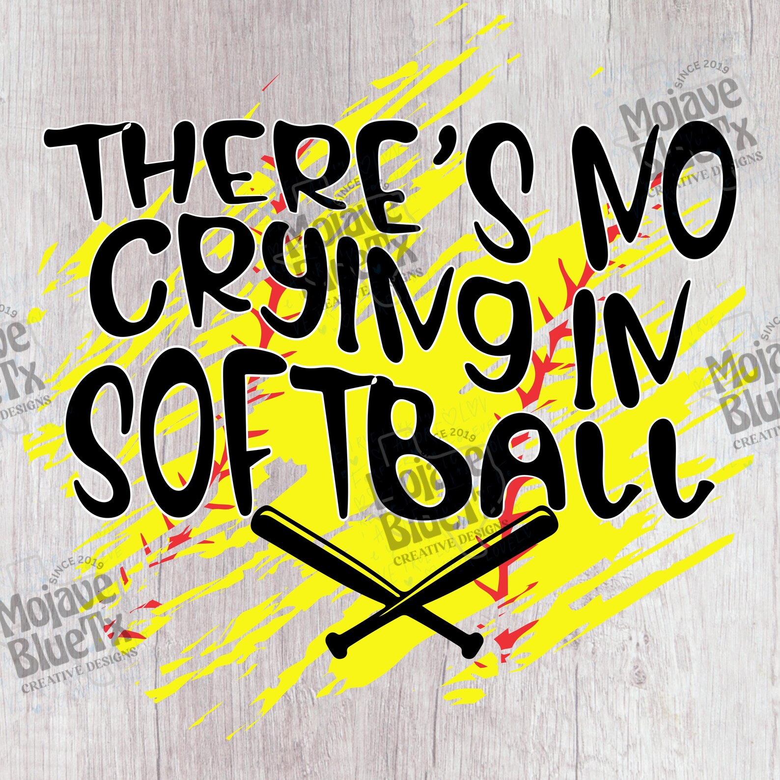 There's No Crying in Softball Graphic | Digital PNG | Sublimation ...