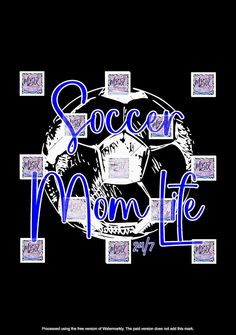 Soccer Mom Life - Blue | Digital PNG | Sublimation Design | Instant ...