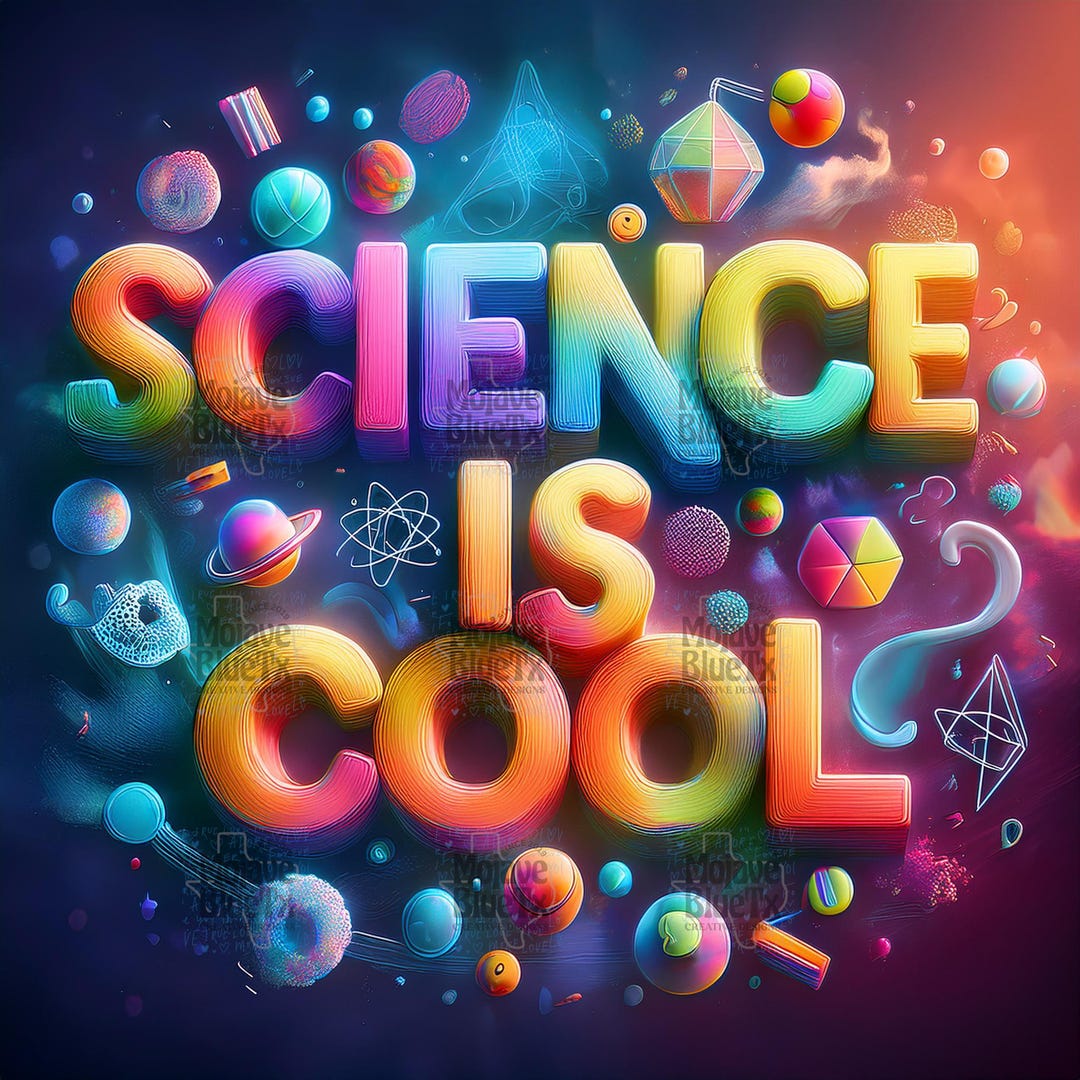 Science is Cool (2 Files)| Digital JPEG | Sublimation Design | Instant ...