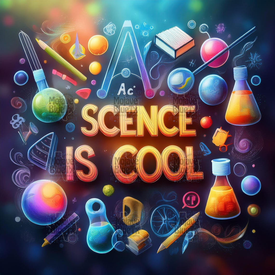 Science is Cool (2 Files)| Digital JPEG | Sublimation Design | Instant ...