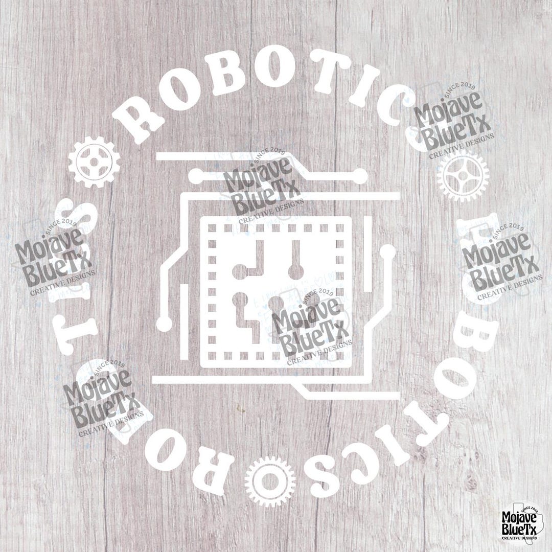 Robotics - (circular)| Digital PNG | Sublimation Design | Instant ...