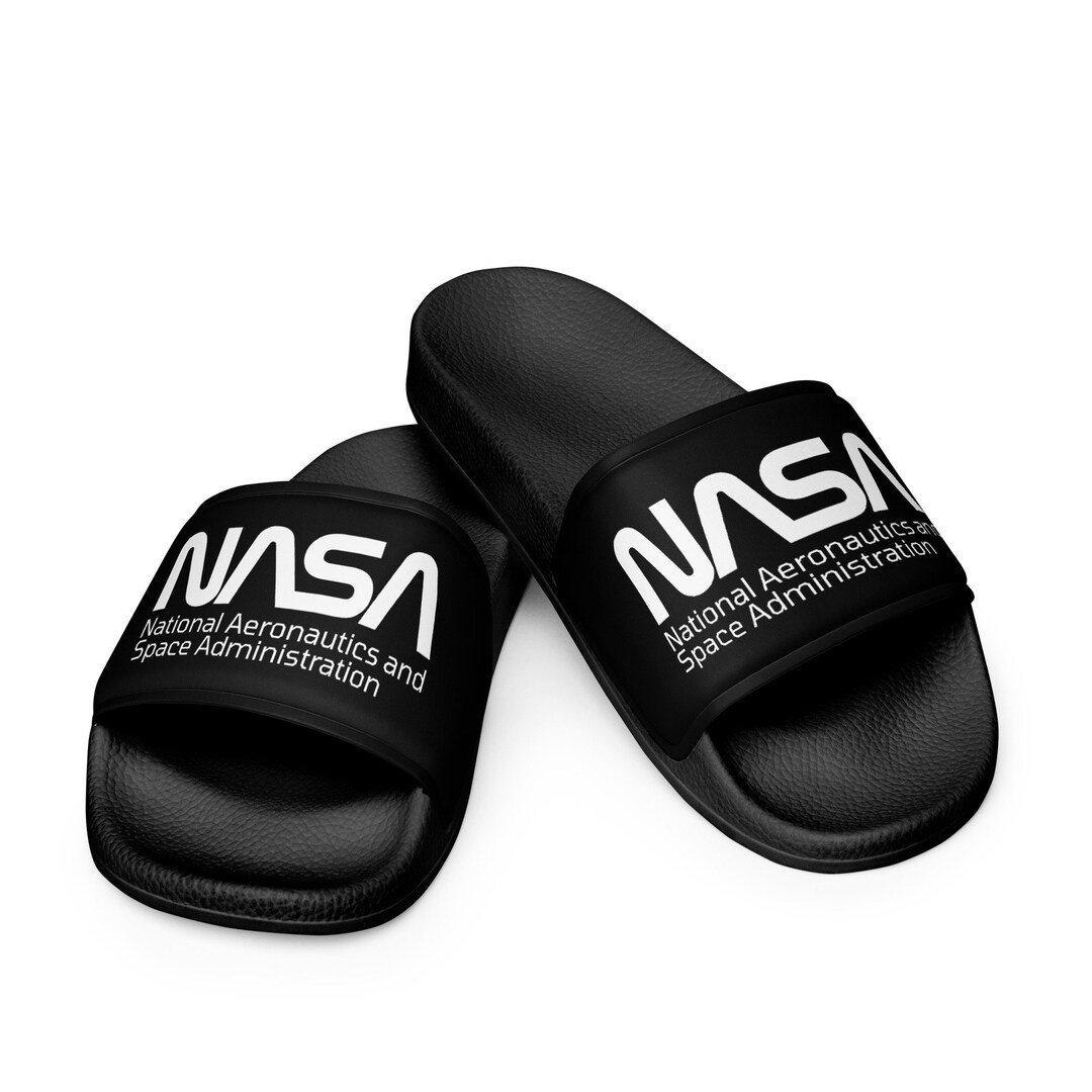 Women's NASA Black White Casual Athletic Sports Soccer Beach Pool Gym ...