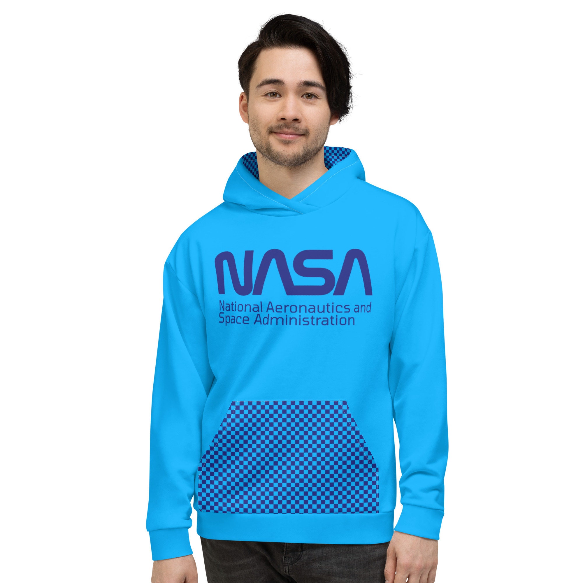 NASA Space Race Astronaut Sky Blue Unisex Hoodie Sweatshirt Sweater - Etsy