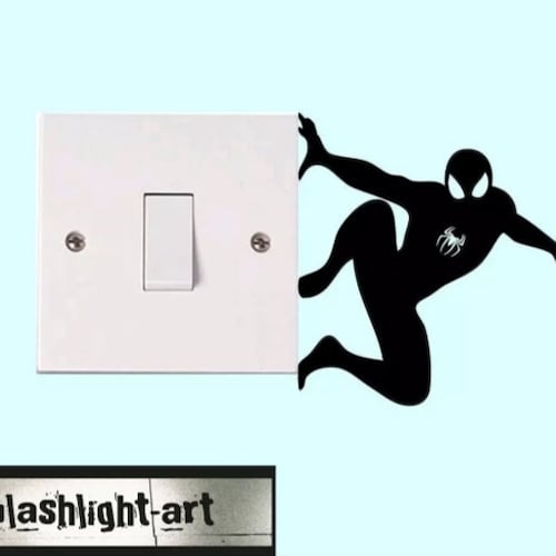 Spider Man Light Switch Sticker Vinyl Superhero 4 Colours - Etsy