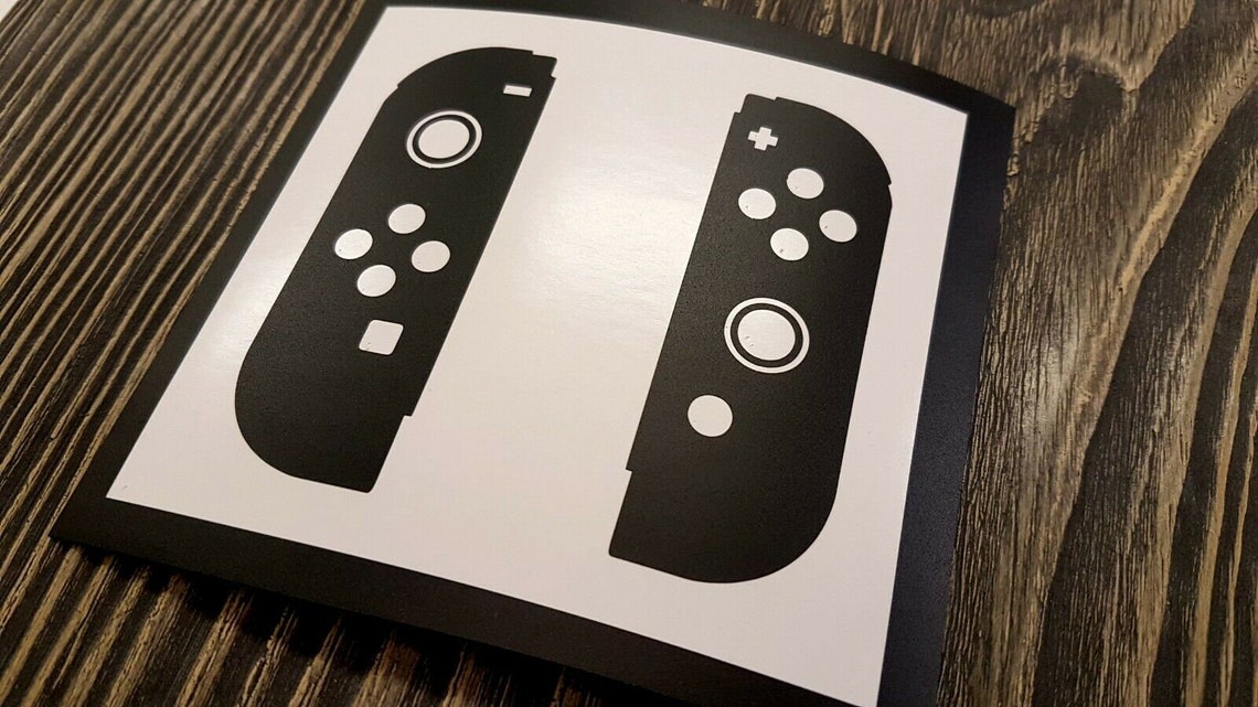Gaming Controller Light Switch Black Vinyl Wall Decal Sticker | Etsy