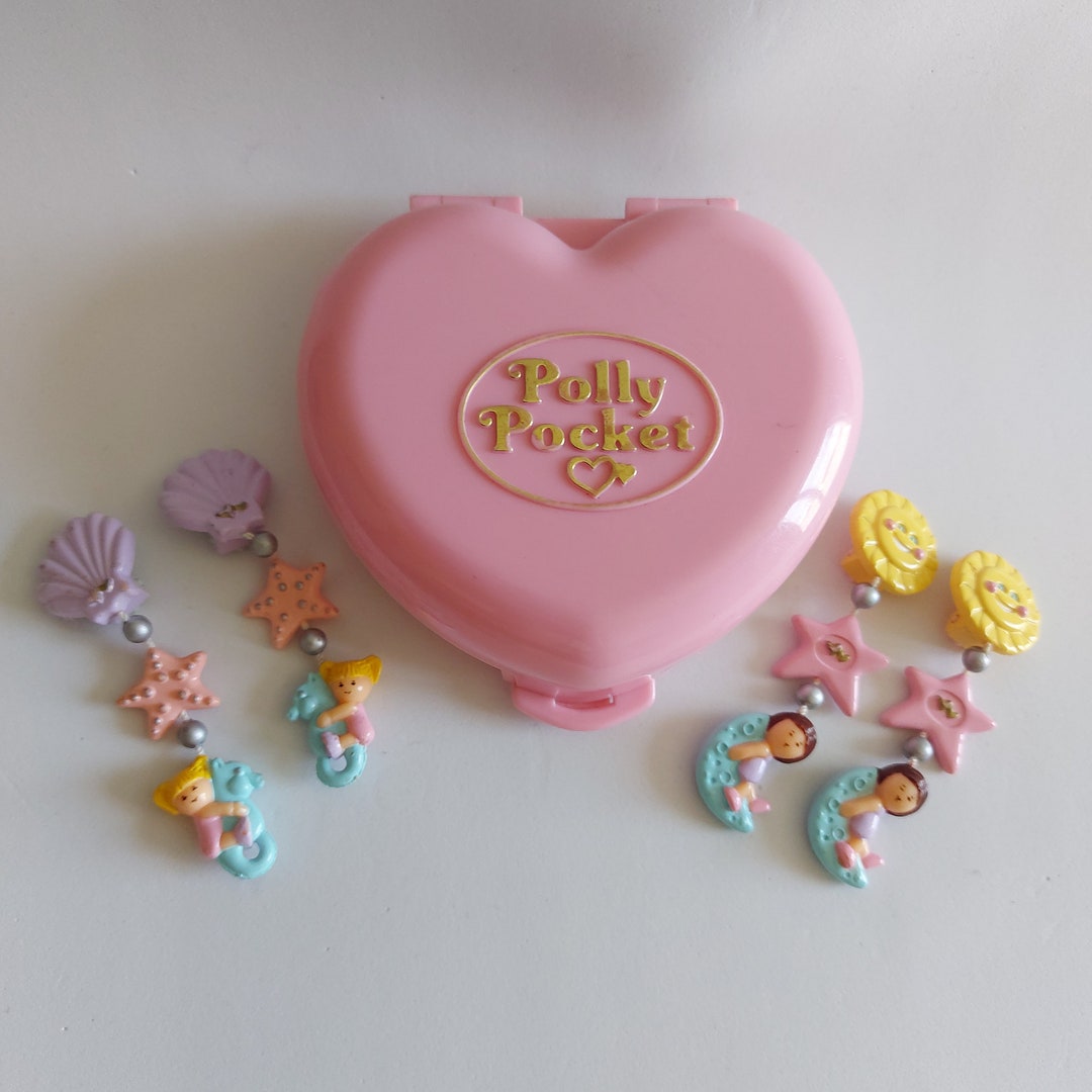 Vintage Polly Pocket Bluebird Earings Princess Seashell and Lulus ...