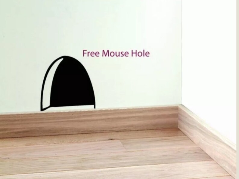 Banksy Draw the Line Rat Skirting Board Wall Decal Black Vinyl Sticker ...