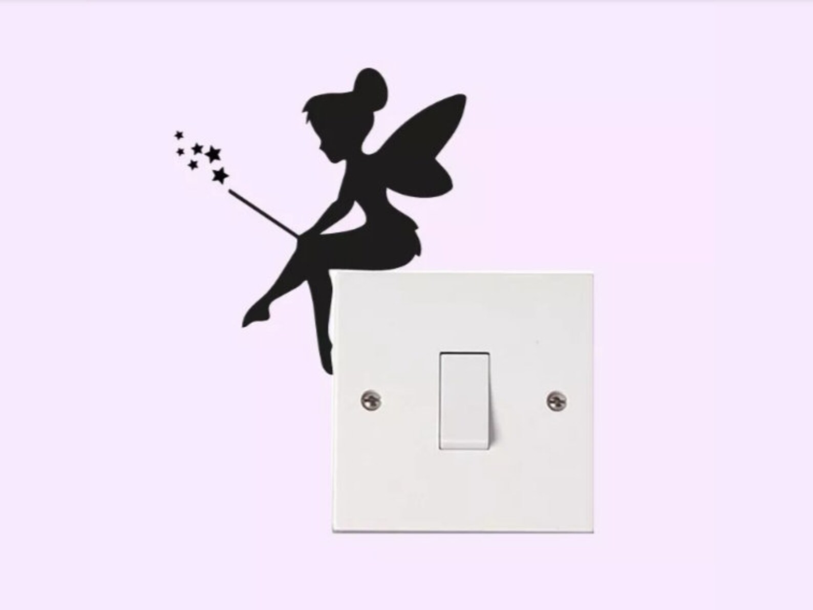 Tinker Bell 2x 10cm Fairy Light Switch Vinyl Sticker Wall - Etsy UK