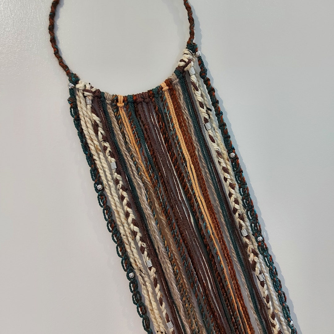 Handmade Long Macramè Viking and Norse Inspired Ring Wall Hanging - Etsy