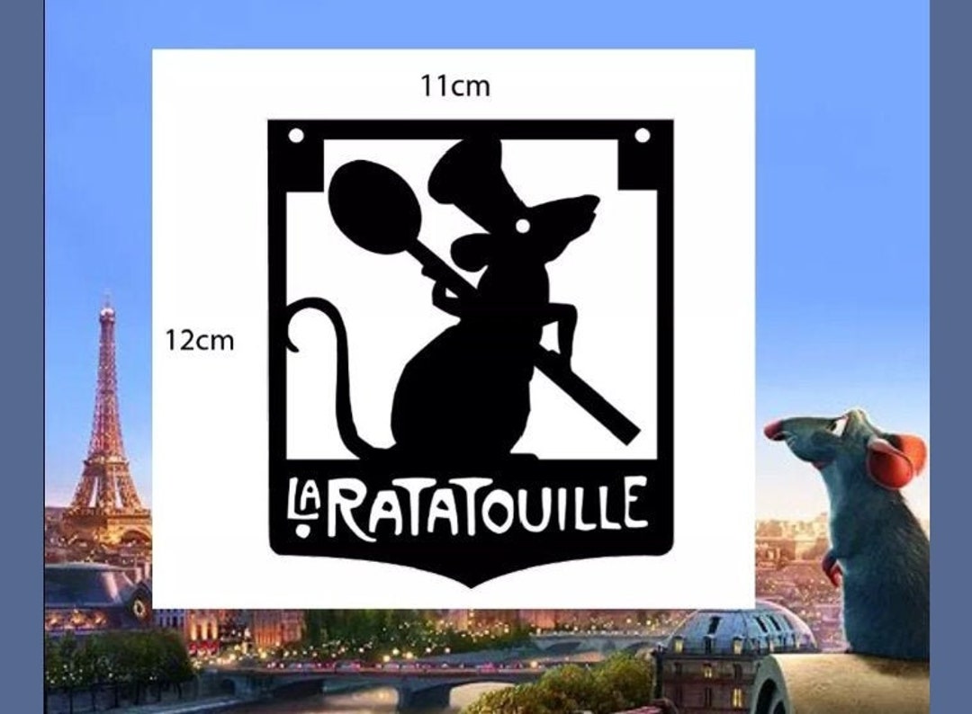 Ratatouille Remy Vinyl Wall Decal: Restaurant Sign Art (4.5" X 4.2") - Etsy