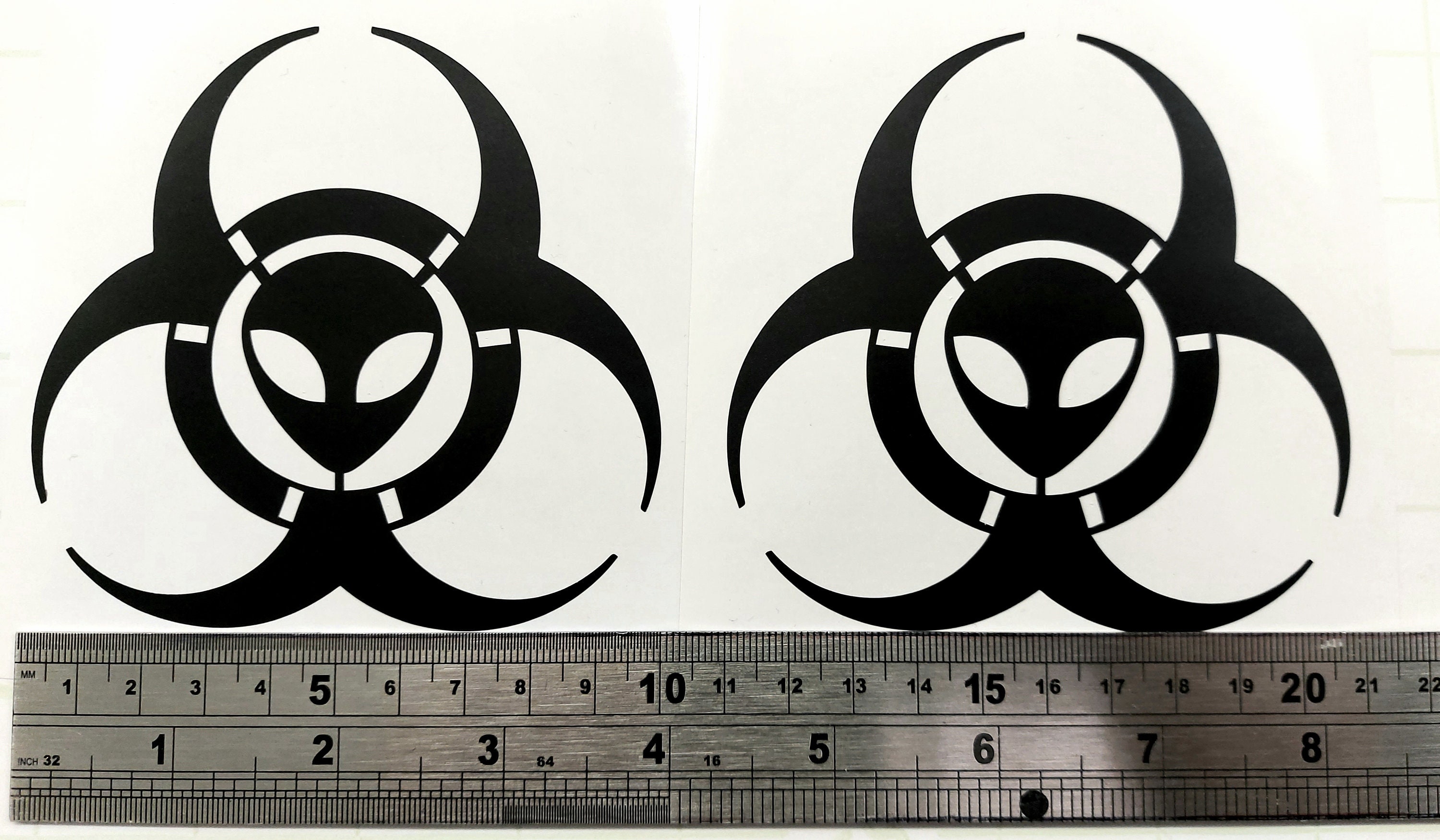 2x Skinwalker Alien Biohazard Logo Black Vinyl Decal Sticker - Etsy
