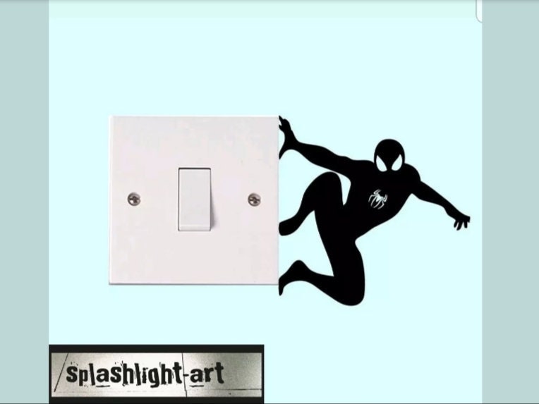 2x 10cm Spider Superhero Light Switch Vinyl Decal Sticker | Etsy UK