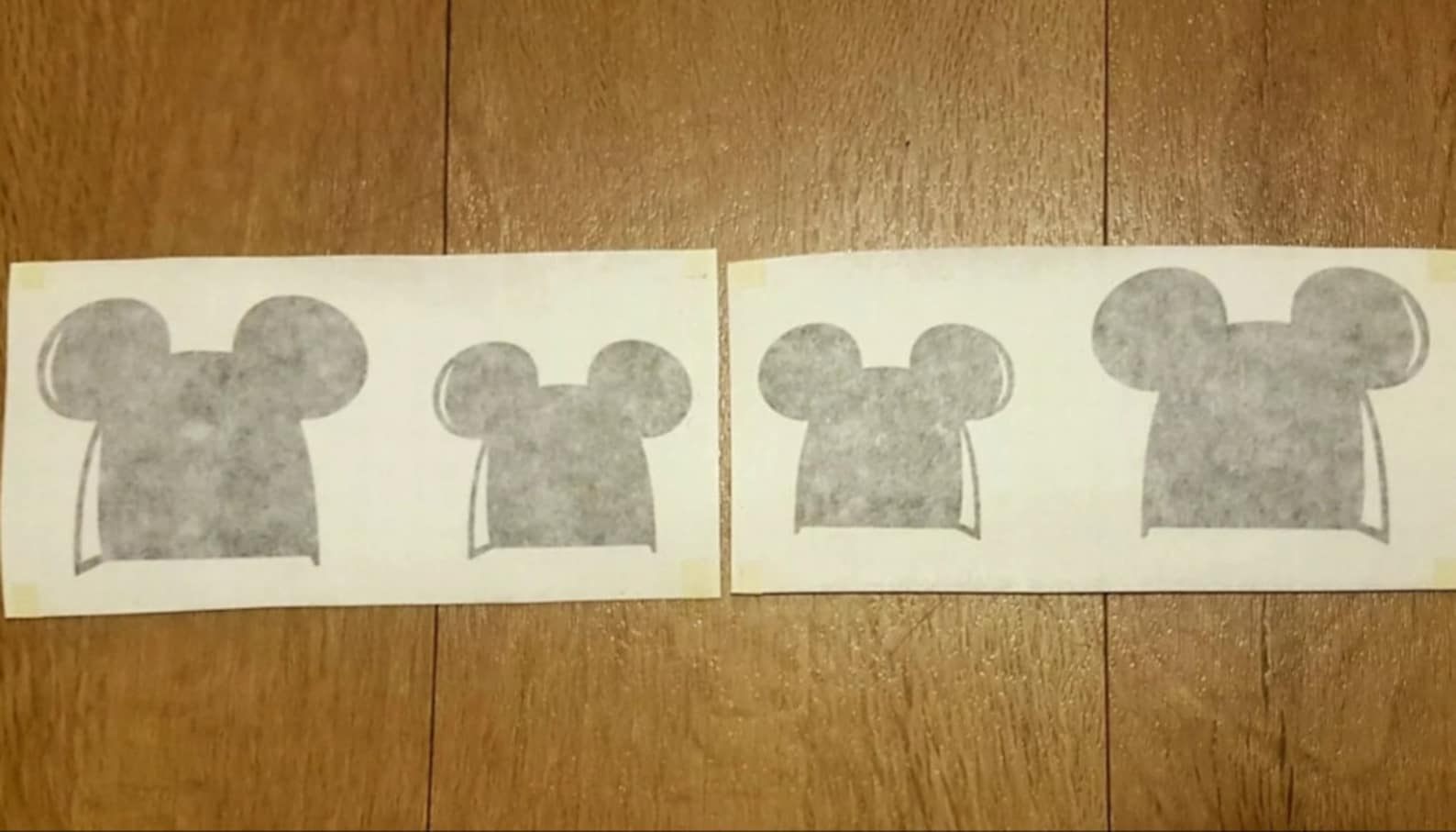 4x Mickey Ears Mouse Hole Vinyl Decal Sticker Disney | Etsy
