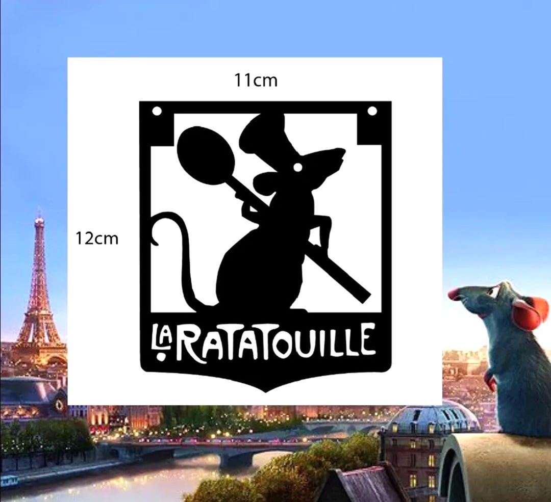 Ratatouille Rat Remy Vinyl Wall Decal Sticker Art La Ratatouille ...