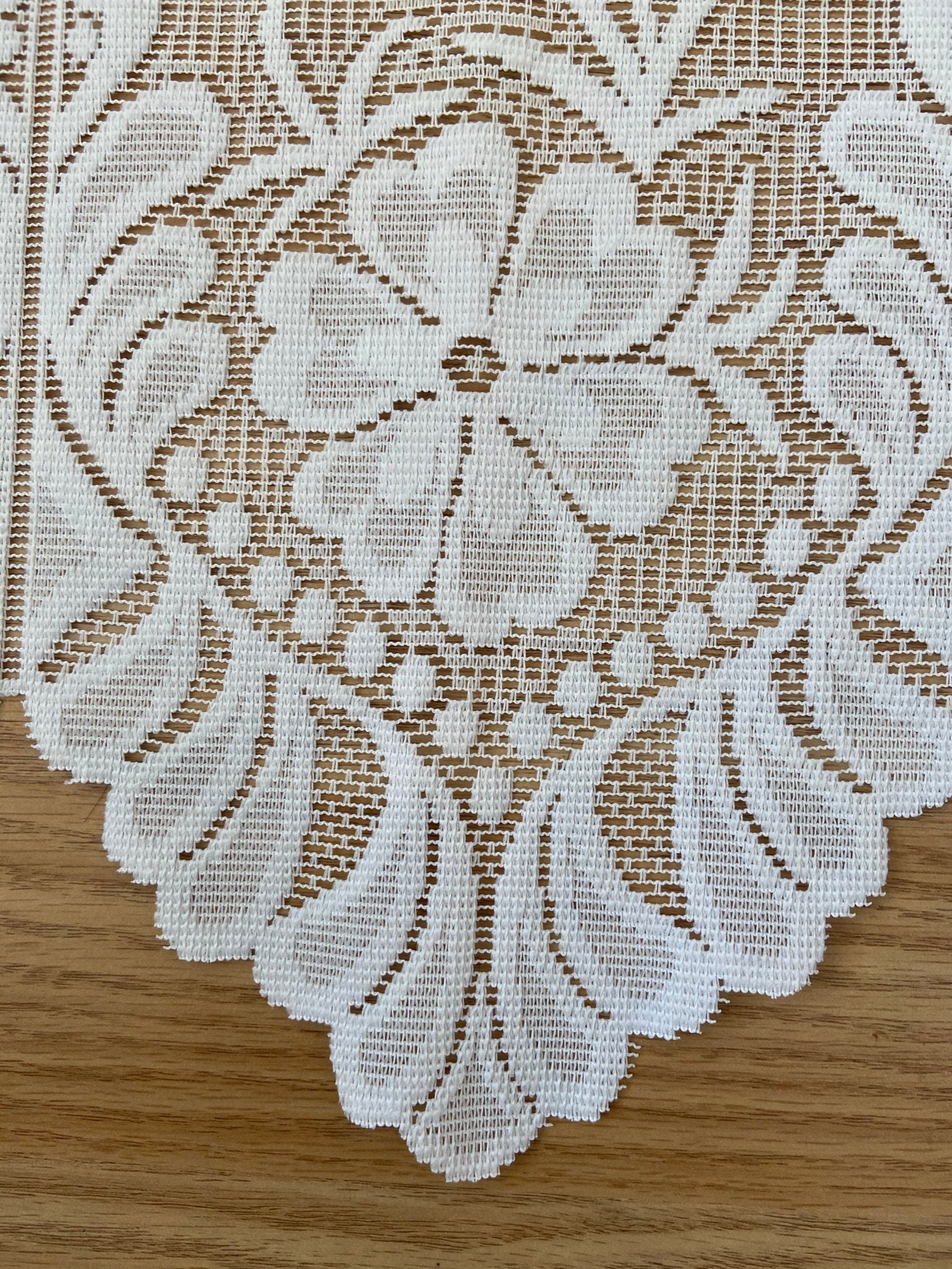 Small French Floral Lace Net Panel Privacy Curtain / Cafe / | Etsy