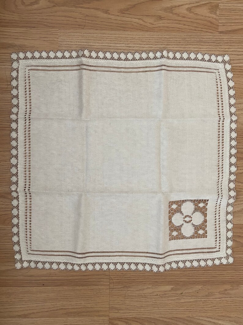 Set of 6 or Set of 4 Vintage French Square Cream and Beige - Etsy UK