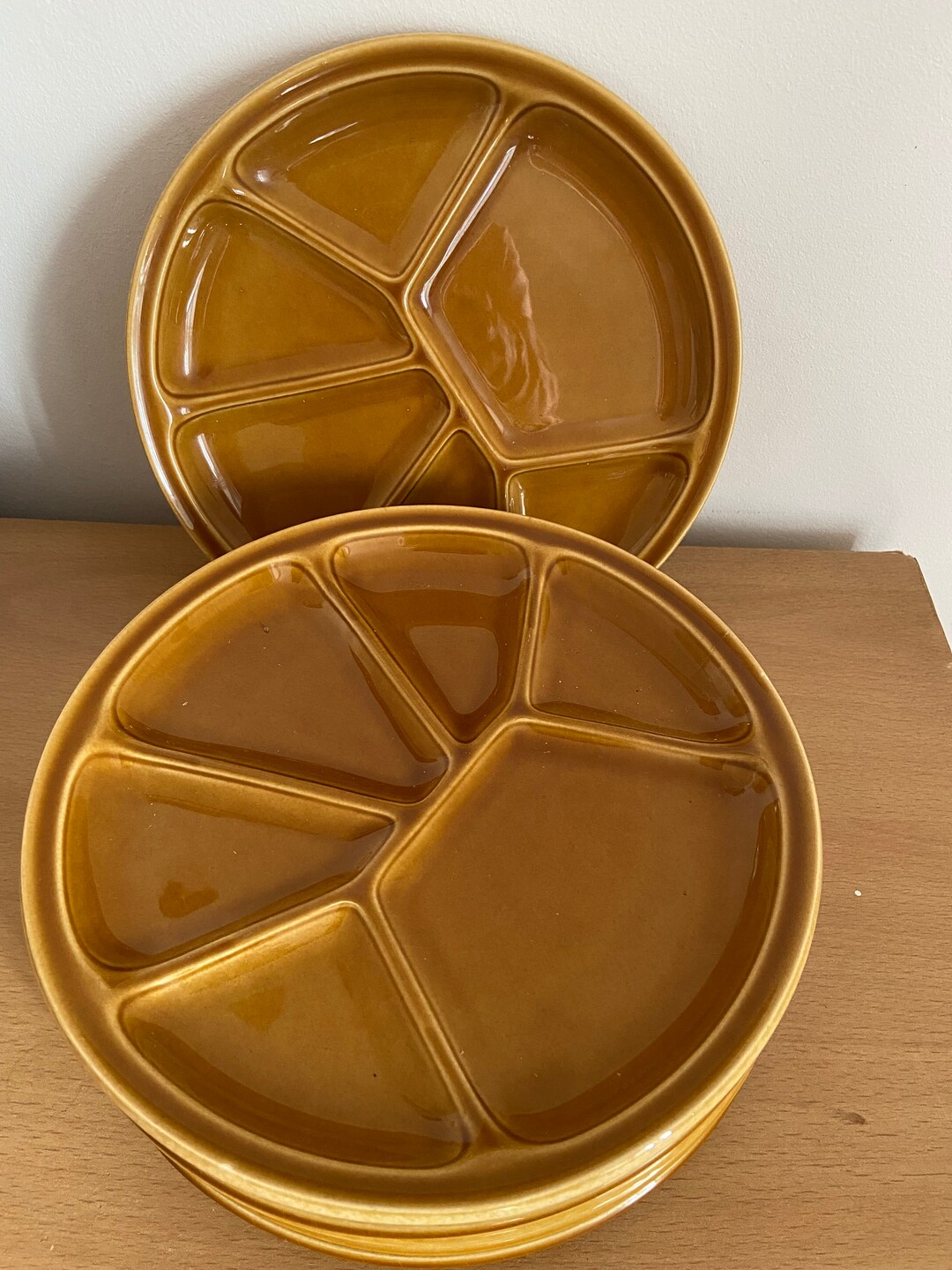 Authentic French Brown Earthenware Ceramic Aperitif / Hors-d'œuvre ...