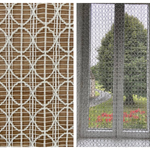 Retro Open Weave Curtains - Etsy