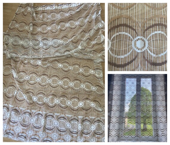 Single Panel French Retro Machine Embroidered Open Weave Net - Etsy