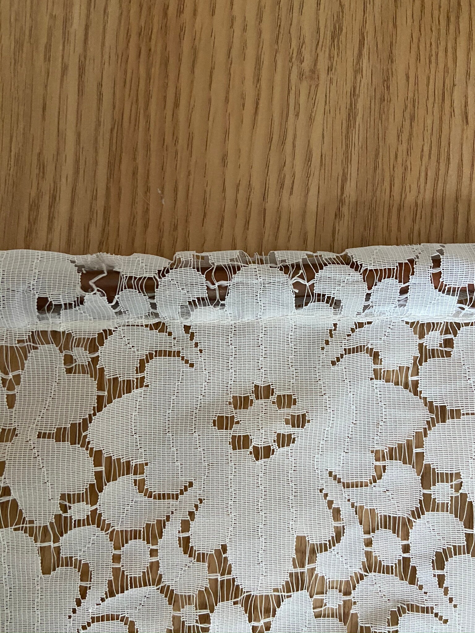 Pair of Retro French White Frilly Floral Net Curtains 54 X - Etsy