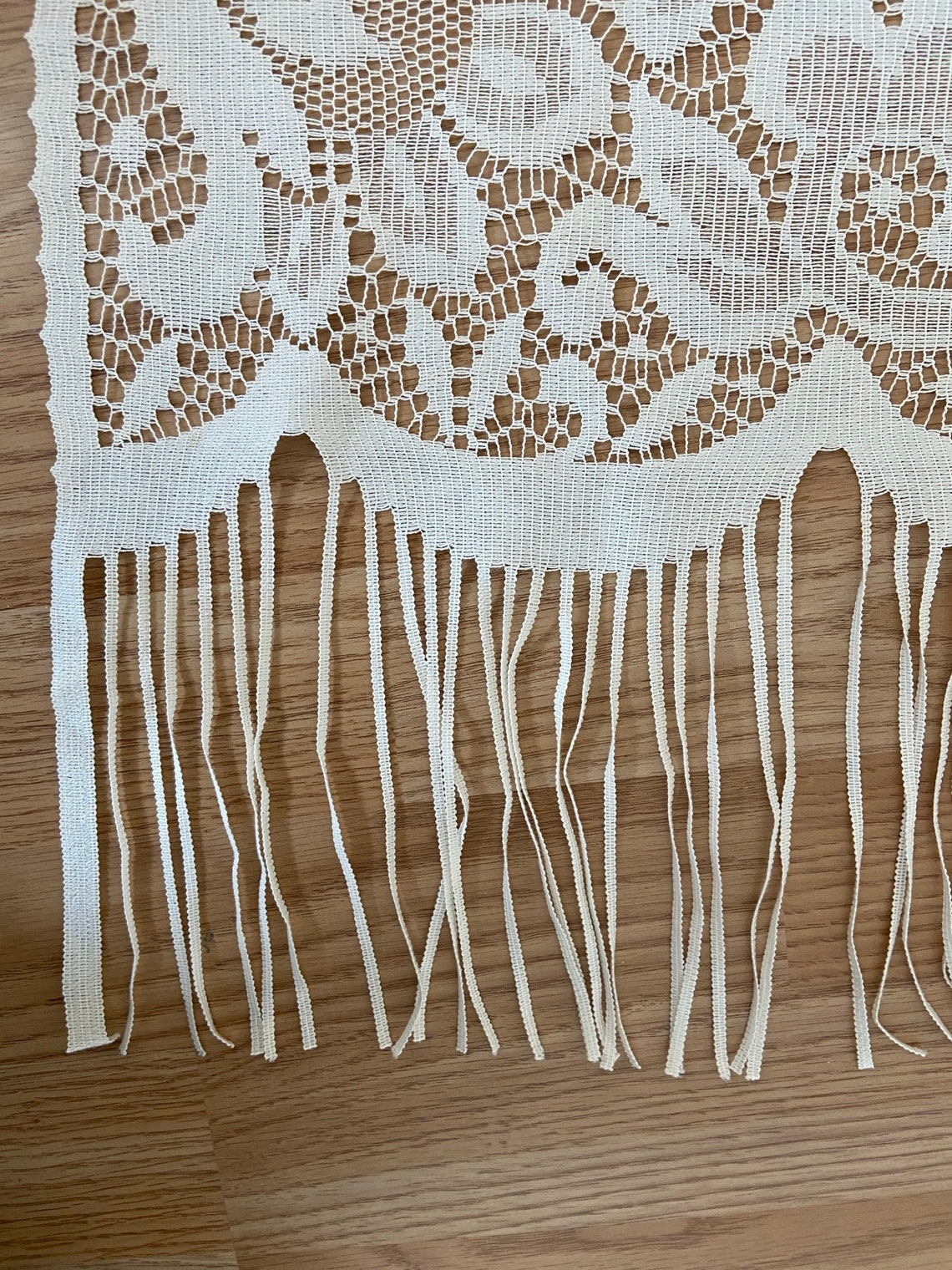 Traditional French Small Cream Lace Net Floral Picture Panel / | Etsy