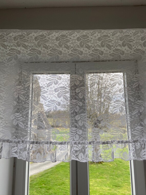 Unused Retro French Extra Wide White Frilly Net / Lace | Etsy