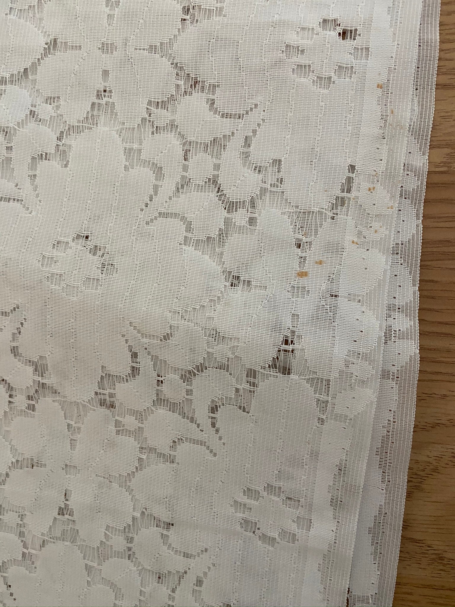 Pair of Retro French White Frilly Floral Net Curtains 54 X - Etsy