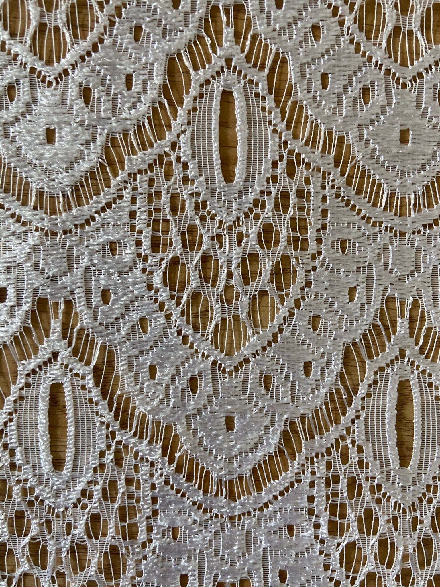 French Pearl White Lace Net Machine Embroidered Single Panel | Etsy