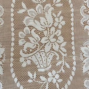 Traditional French Small Cream Lace Net Floral Picture Panel / | Etsy
