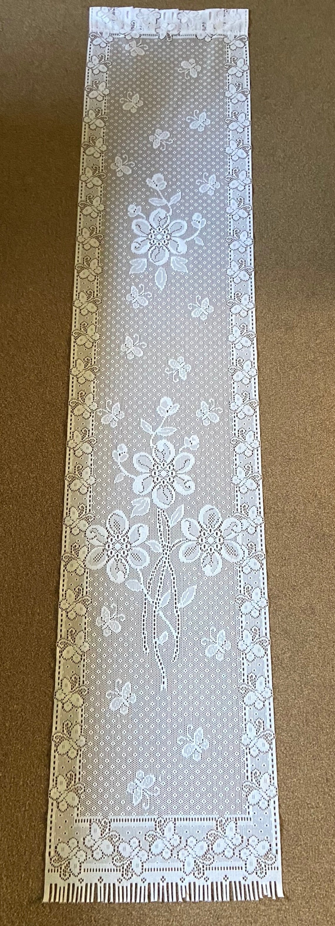 Unused - Extra Long and Narrow Traditional French Single Panel Floral ...