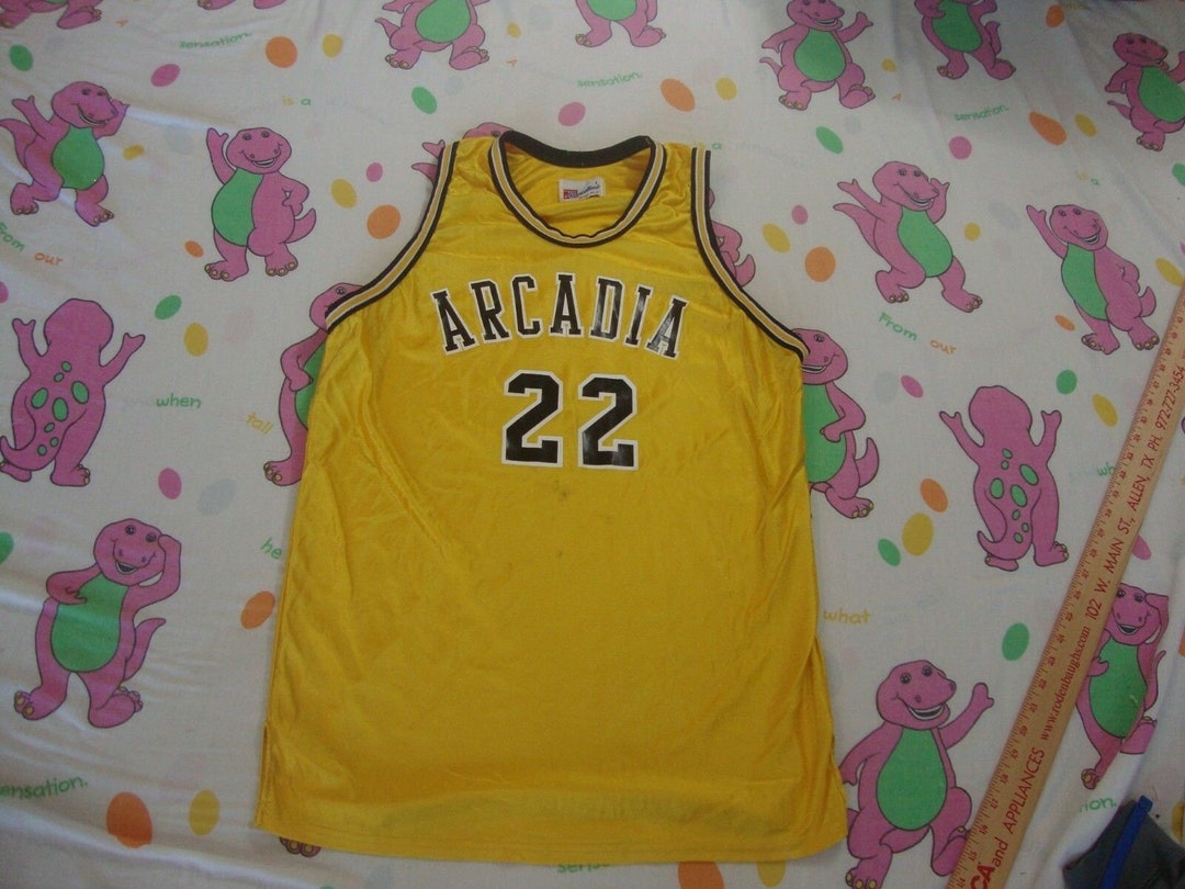 Vintage ARCADIA Speedline Basketball Rap Hip Hop Punk Rock Jersey Adult ...