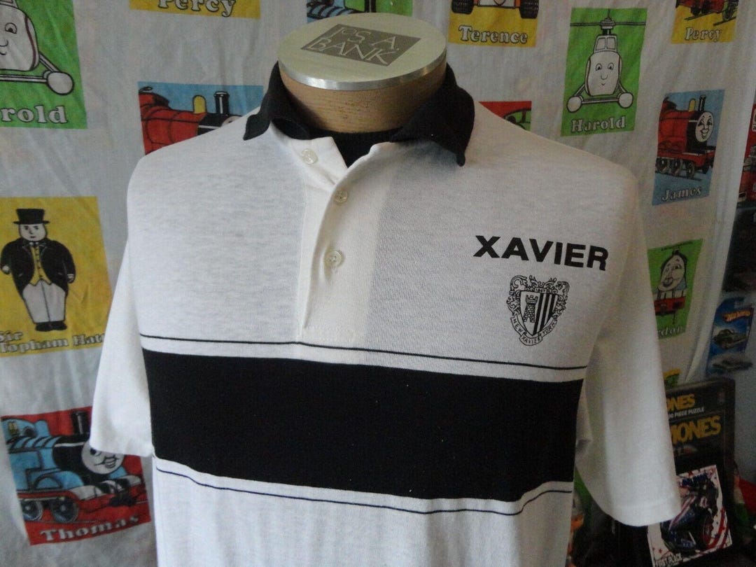 Vintage 80s Xavier Musketeers Polo Shirt Fits Size L - Etsy