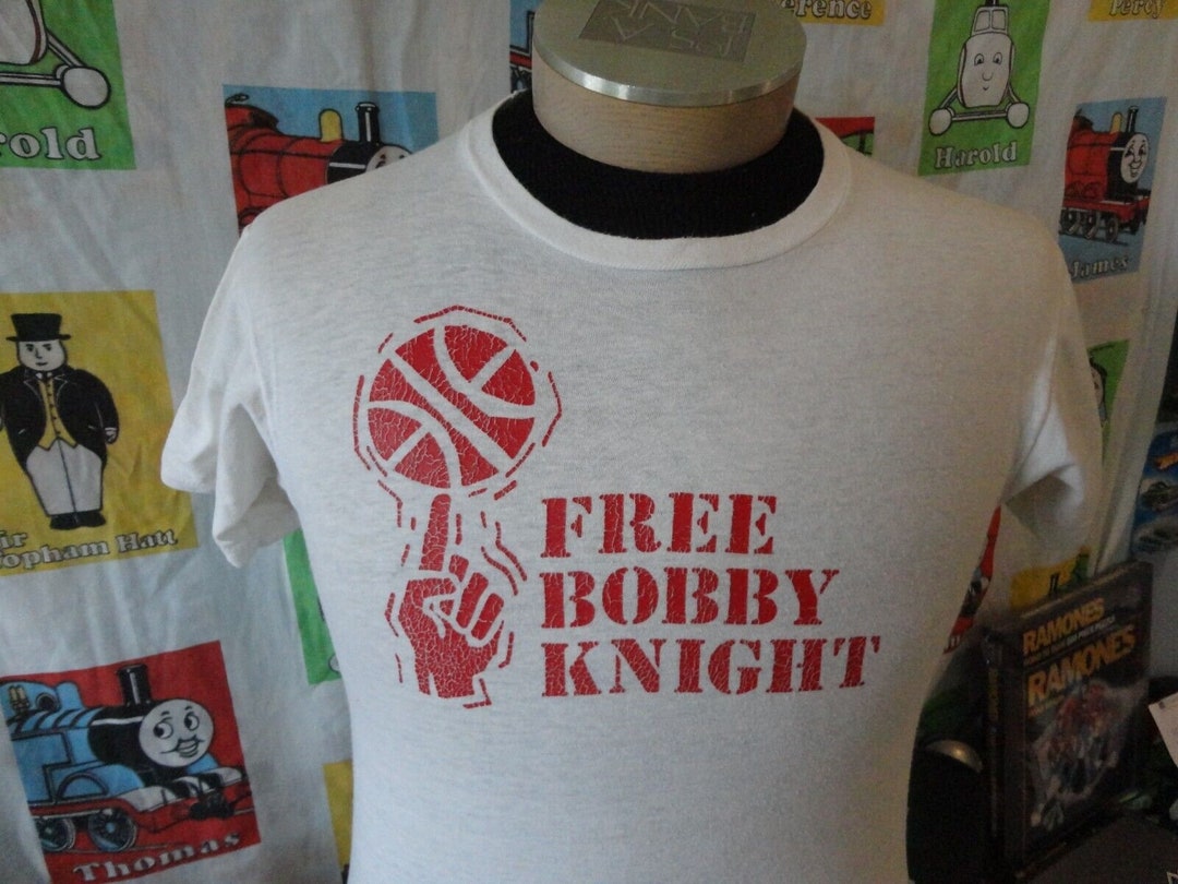 Vintage 70s Free Bobby Knight Indiana Hoosiers Basketball T Shirt S - Etsy