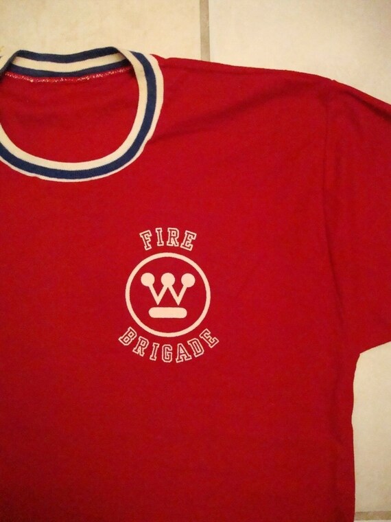 Vintage Fire Brigade Department Firefighters Red Ring… - Gem