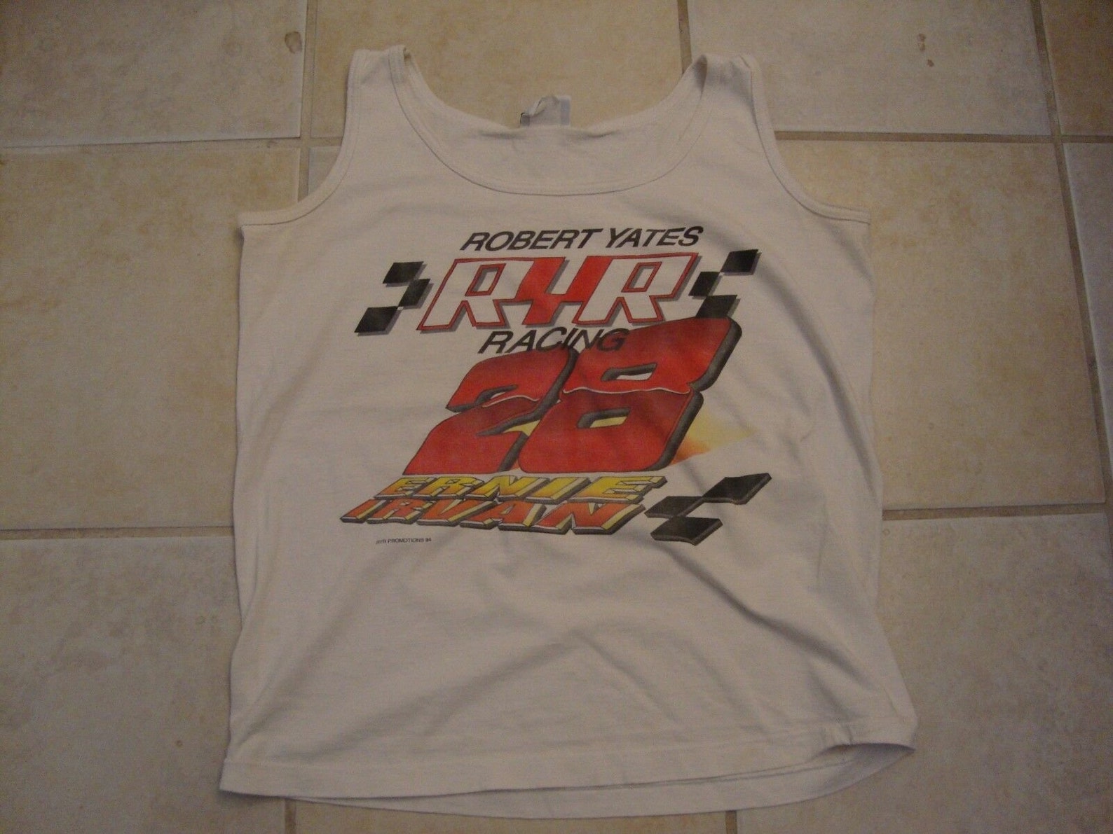 Vintage RYR Robert Yates Racing 28 Ernie Irvan Sleeveless Shirt Size M ...
