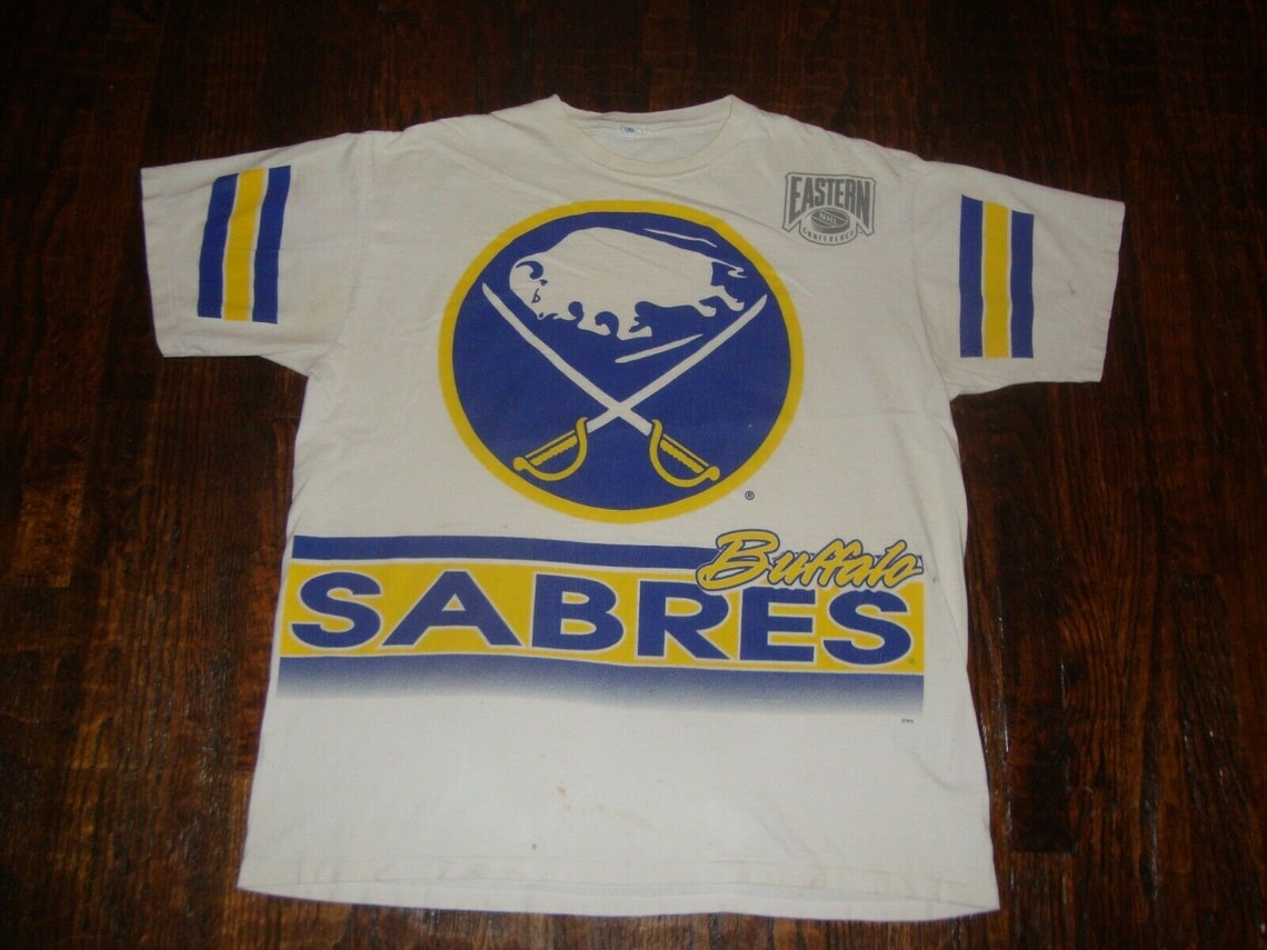 Vintage 90's Buffalo Sabres All Over Print T Shirt XL - Etsy
