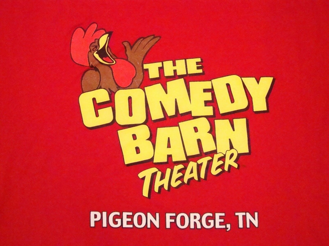 Vintage 90's the Comedy Barn Theater Pigeon Forge Comedians Funny T ...