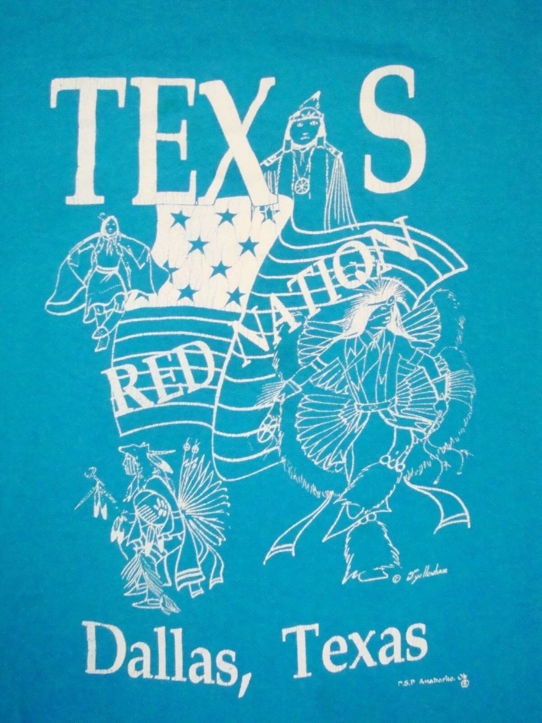 Vintage Dallas Texas Red Nation Native American Indians Heritage State ...