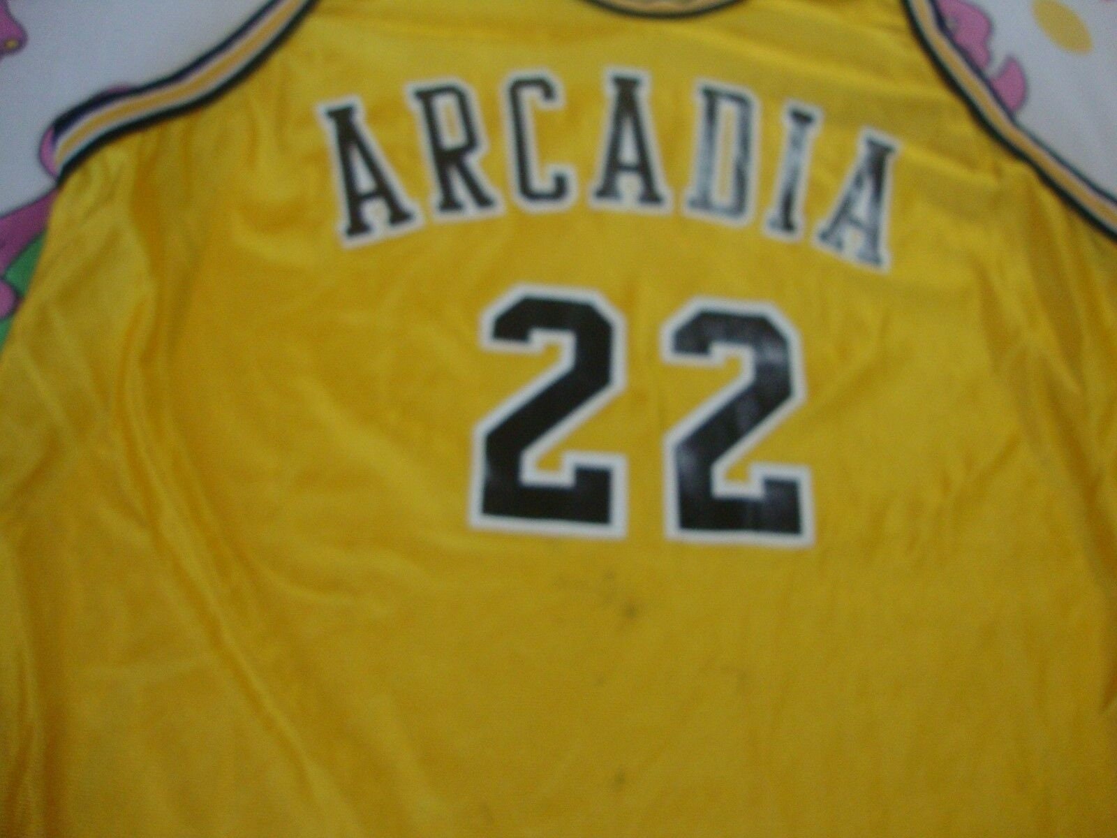 Vintage ARCADIA Speedline Basketball Rap Hip Hop Punk Rock Jersey Adult ...