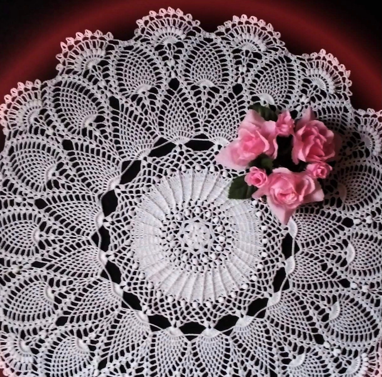 Radiance Centerpiece Doily - Etsy