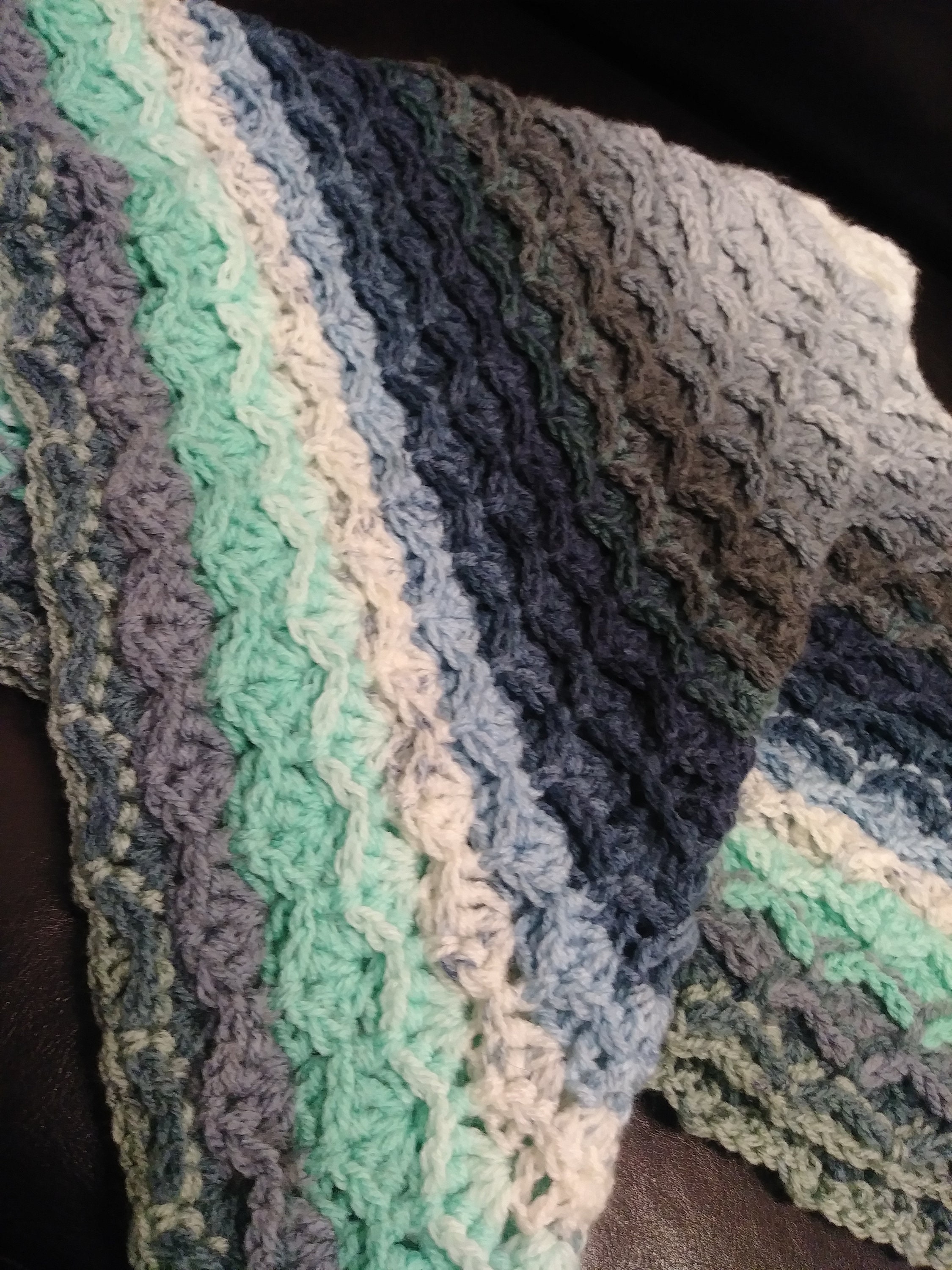 Crochet Shell Ripple Baby Blanket lovey - Etsy