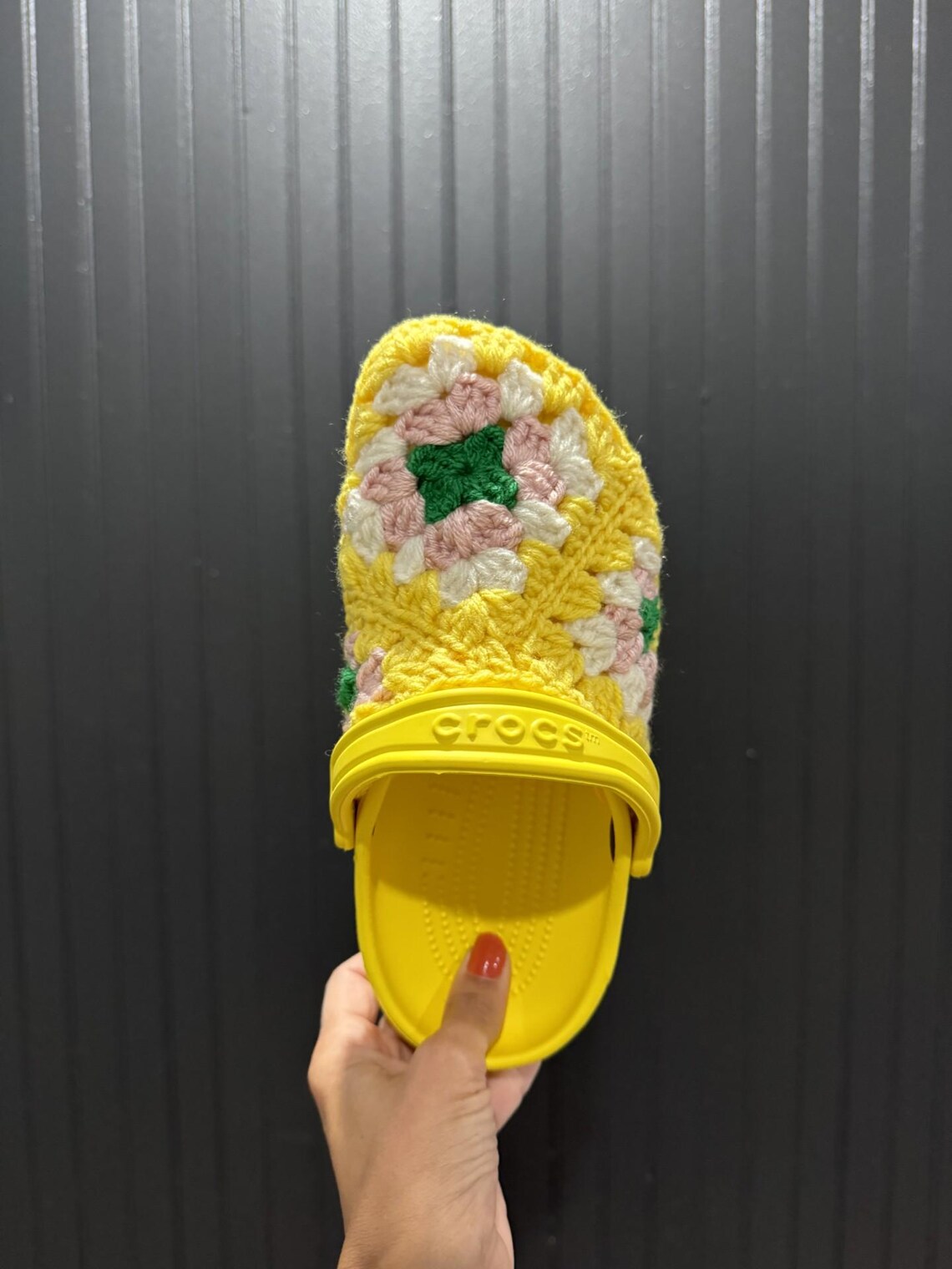 Custom Clogs/crochet Clogs/ Casual Handmade Clogs/ Knitted Shoe/ Custom ...