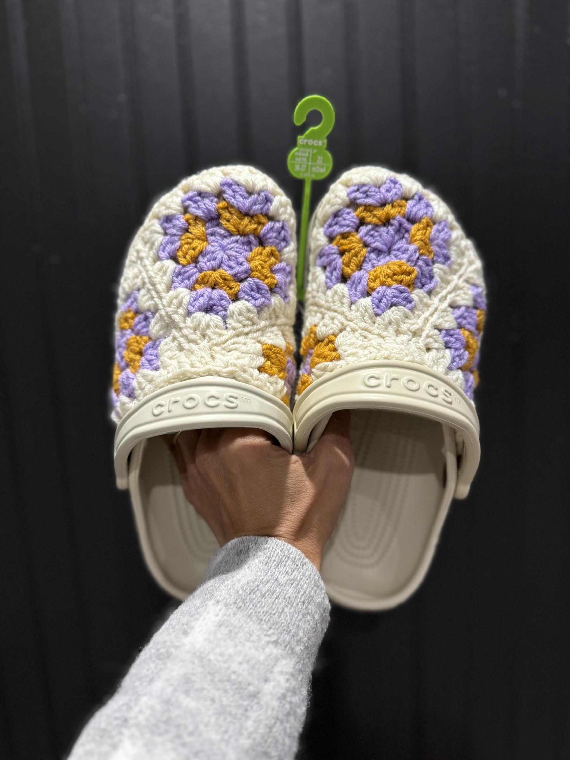Custom Clogs/crochet Clogs/ Casual Handmade Clogs/ Knitted Shoe/ Custom ...
