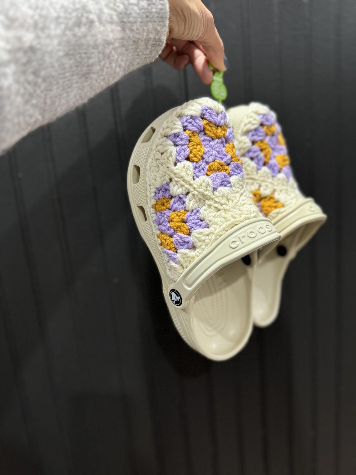 Custom Clogs/crochet Clogs/ Casual Handmade Clogs/ Knitted Shoe/ Custom ...