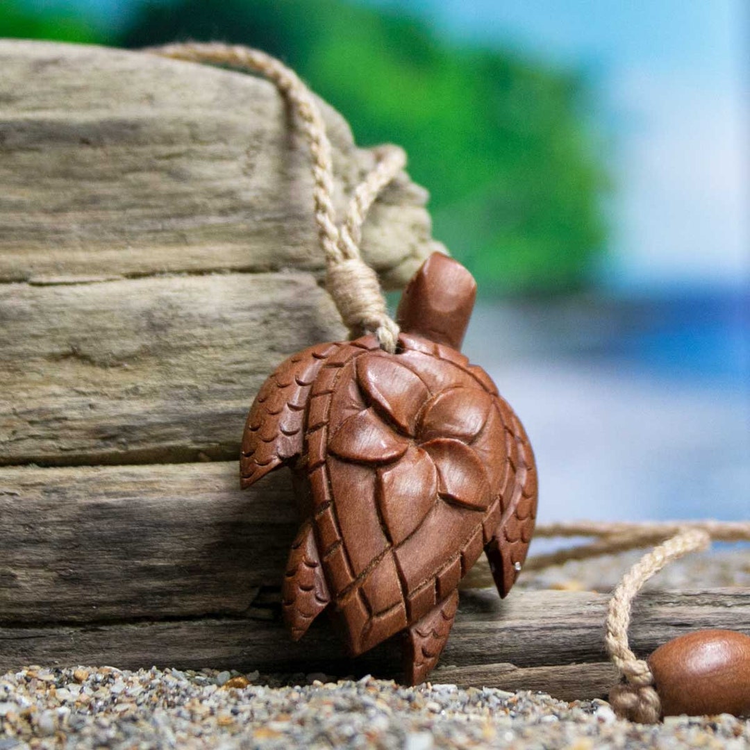 Sea Turtle Necklace - Hand Carved by Bali Necklaces - Etsy