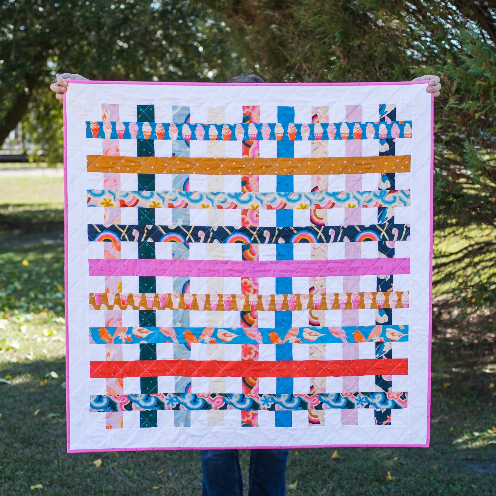 Layered Lines Quilt Pattern, PDF Quilt Pattern, Baby Quilt Pattern, Jr ...