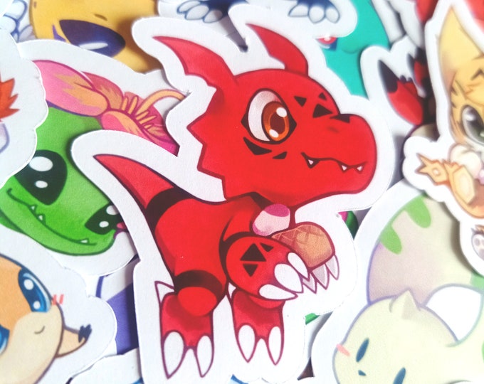 Digimon Stickers - Etsy